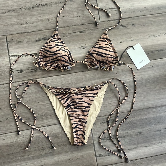Free People | Swim | Spell X Free People Banksia Animal Print String ...